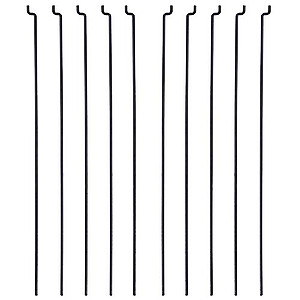 Hobbypark Φ1.2mm x L120mm Steel Z Style Pull / Push Rods Parts for RC Airplane Plane Boat Replacement (Pack of 10)