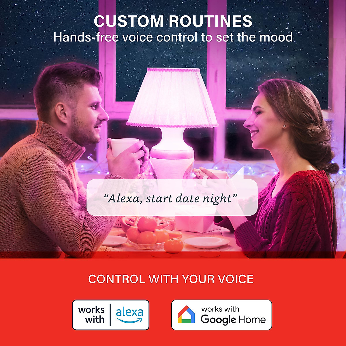 Sengled Smart Bulb, WiFi Light Bulbs, Color Changing Light Bulb, Smart Light Bulbs that Work with Alexa & Google Assistant, A19 RGB Alexa Light Bulb No Hub Required, 60W Equivalent 800LM CRI>90, 1Pack