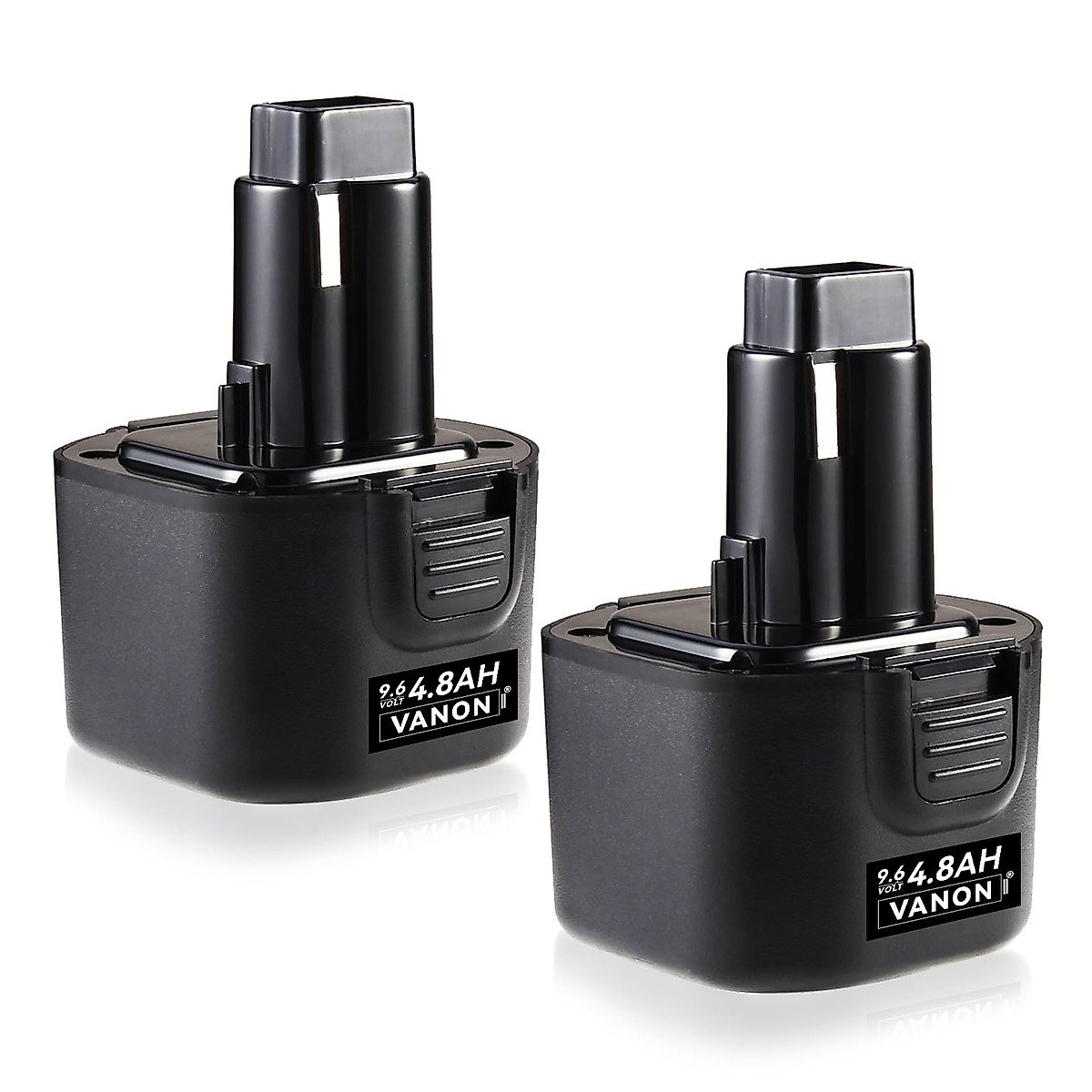 VANON 4.8Ah DW9062 Replacement for Dewalt 9.6V Battery Ni-Mh Compatible with DW9061 DE9036 DE9061 DE9062 DW926 DW955K DW955 DW926K-2 DW926K DW902 DW050 2 Pack