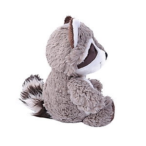 FOCUSNORM Racoon Plush Animal, 9.84 Inch Cute Raccoon Stuffed Animal Racoon Plush, Super Adorable Stuffed Racoon for Kids Adults Gifts (Grey)