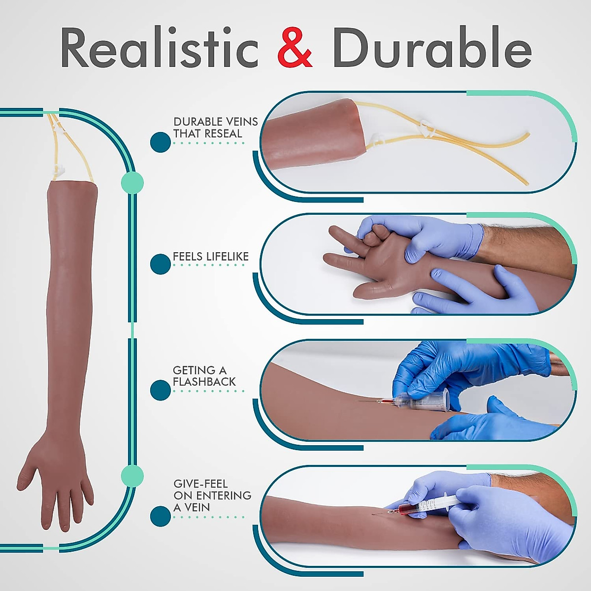 Phlebotomy Practice Kit for Nurses, Phlebotomists, & Medical Professionals - Practice & Perfect Venipuncture & IV Skills Before Working On Real People. Phlebotomy Gifts. The Apprentice Doctor