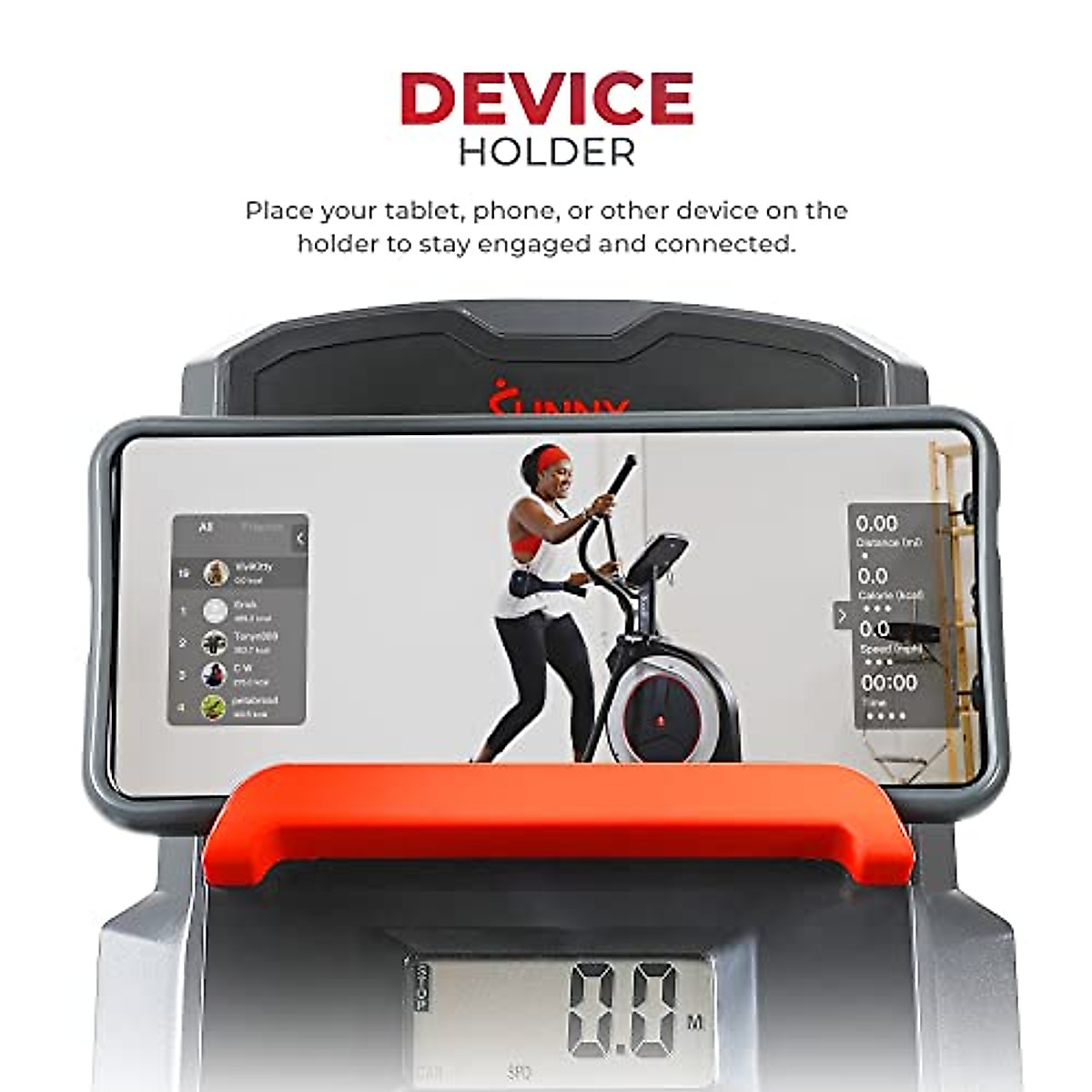 Sunny Health & Fitness Endurance Full Body Smart Magnetic Resistance Elliptical Machine with Digital Performance Monitor, Low Impact Exercise, Pulse Sensors, and Bluetooth SunnyFit App – SF-E321003