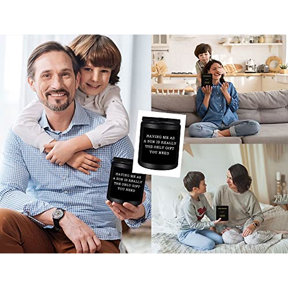 Gifts for Mom Dad from Son- Gifts for Mom, Mothers Day Gifts Fathers Day from Son, Birthday, Christmas, Thanksgiving Gifts for Mom Dad, Lavender Scented Candles