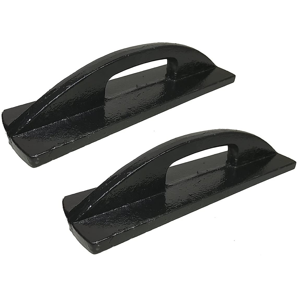 Fabric Pattern Cloth Weight Set of 2 Heavy Duty Iron cast Fabric Weights, PAINTED BLACK (CWT-2)