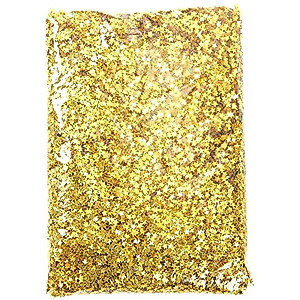 7oz, 200 Gram Star Confetti - Metallic Glitter Foil Confetti Star Sequins - Ideal for Balloons, Tables, Art Crafts, Wedding Festival Decor, Bachelorette Party Supplies, DIY Decorations - Gold, 0.1 inches