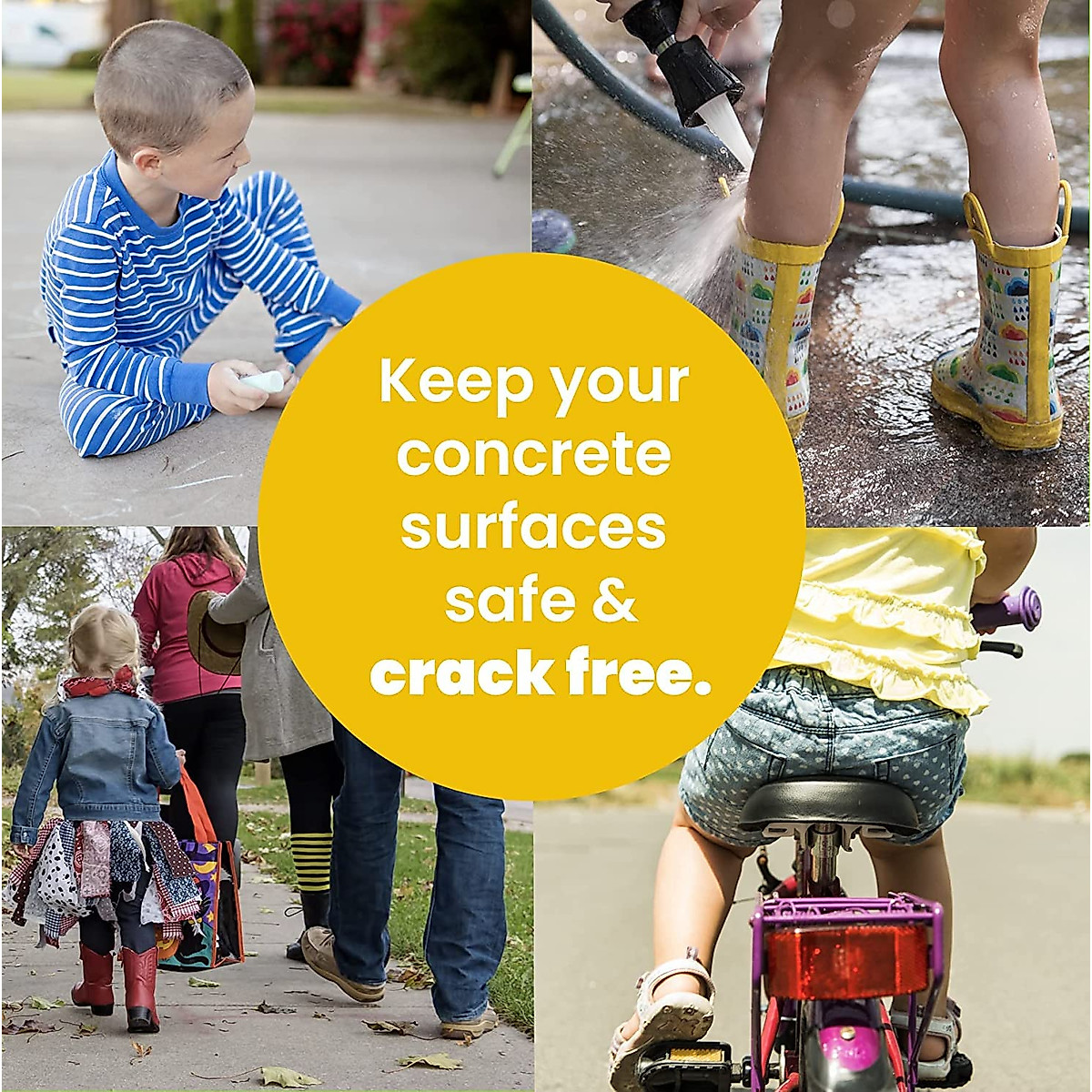 ConSandtrate Concrete Crack Filler - Tan - 3 lb. (Single Bottle) for Filling in Concrete Cracks on driveways, walkways and patios