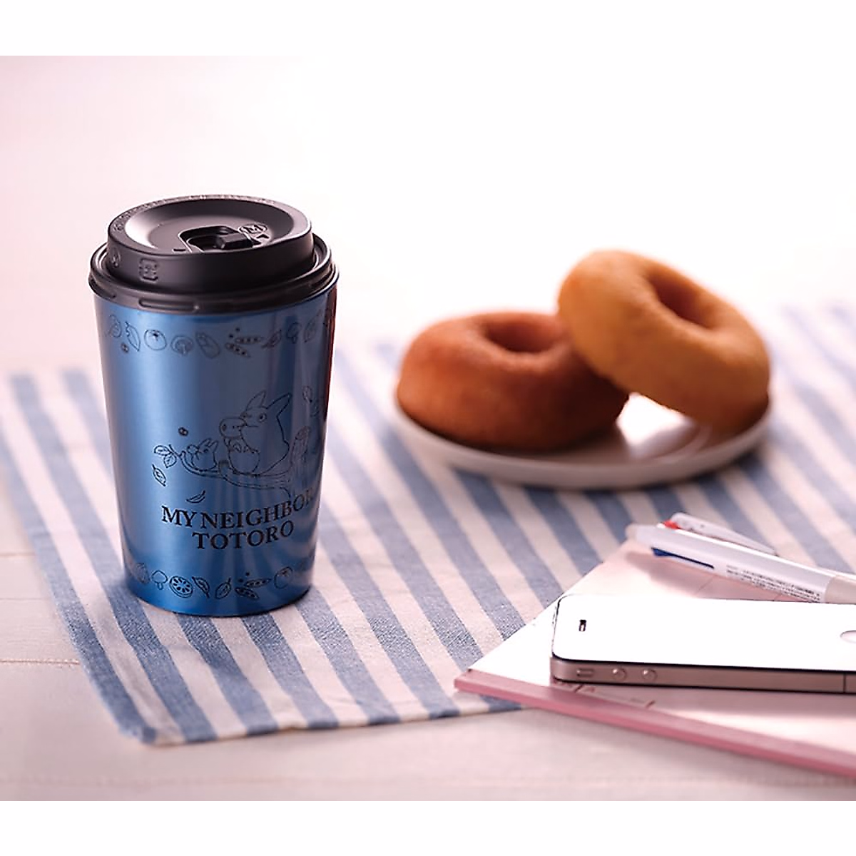 Skater STCV2-A My Neighbor Totoro Ghibli Thermal Insulated Convenience Store Coffee Stainless Steel Tumbler, 13.5 fl oz (400 ml), M