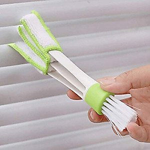 QiancArolBD Mini Duster for Car Air Vent, Automotive Air Conditioner Cleaner and Brush, Dust Collector Cleaning Cloth Tool for Keyboard Window Leaves Blinds Shutter Glasses Fan,Multicolor