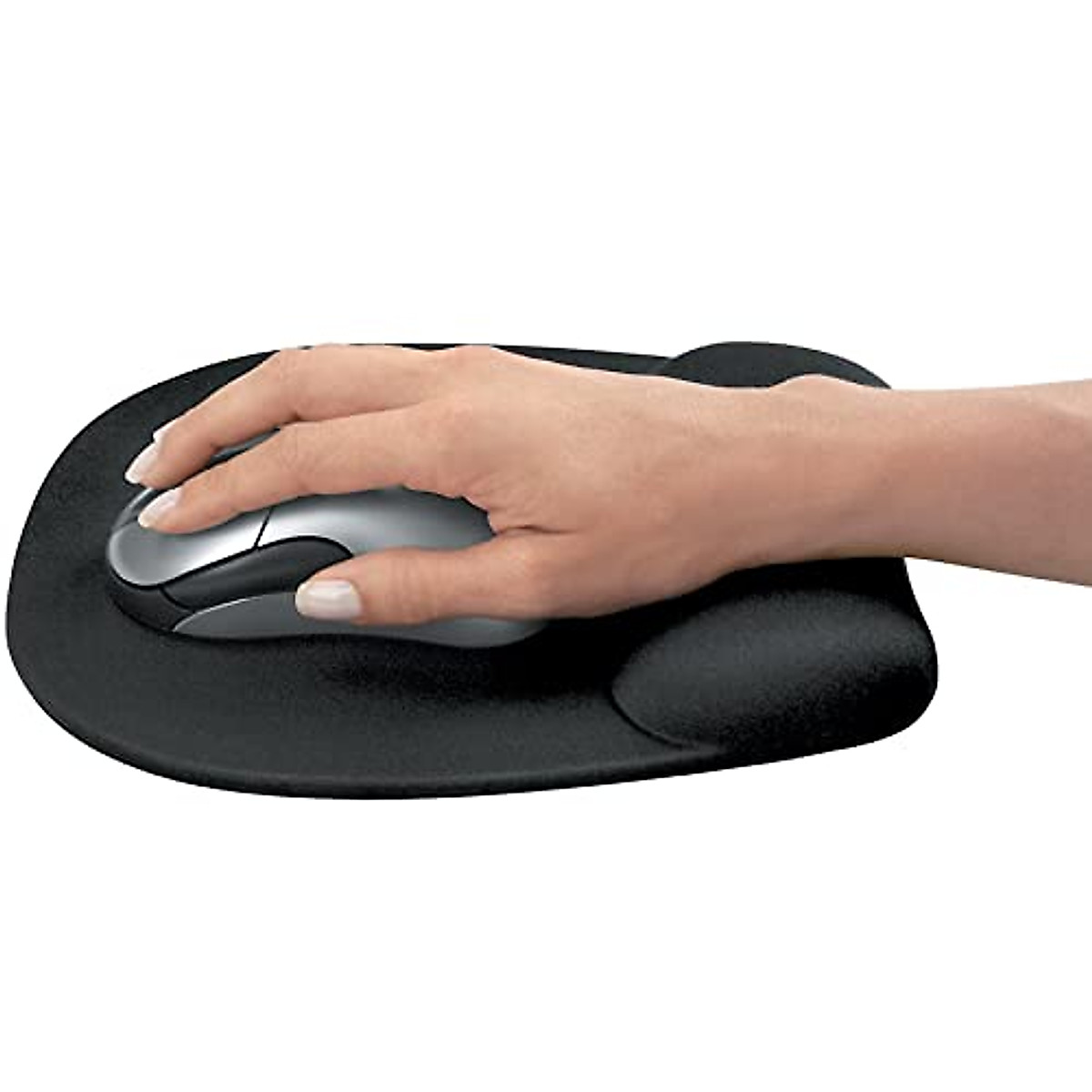 Fellowes Memory Foam Mouse Pad/Wrist Rest- Black (9176501)