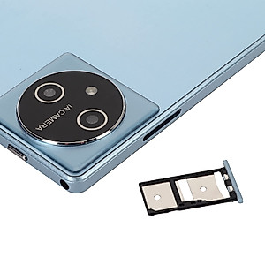 Honio HD Tablet, Business Tablet Octacore CPU Blue Dual Camera 10.1 Inch FHD 5G WiFi 4G LTE (US Plug)