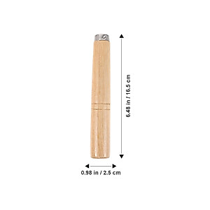 Uonlytech Stockpot Handle Wok Handle Cookware Handle Chef Pot Handle Stockpots Handle Wok Pot Handle Frying Pan Handle Wood Pan Handle Pot Handles Replacement Wooden Handle Iron Anti-Scald