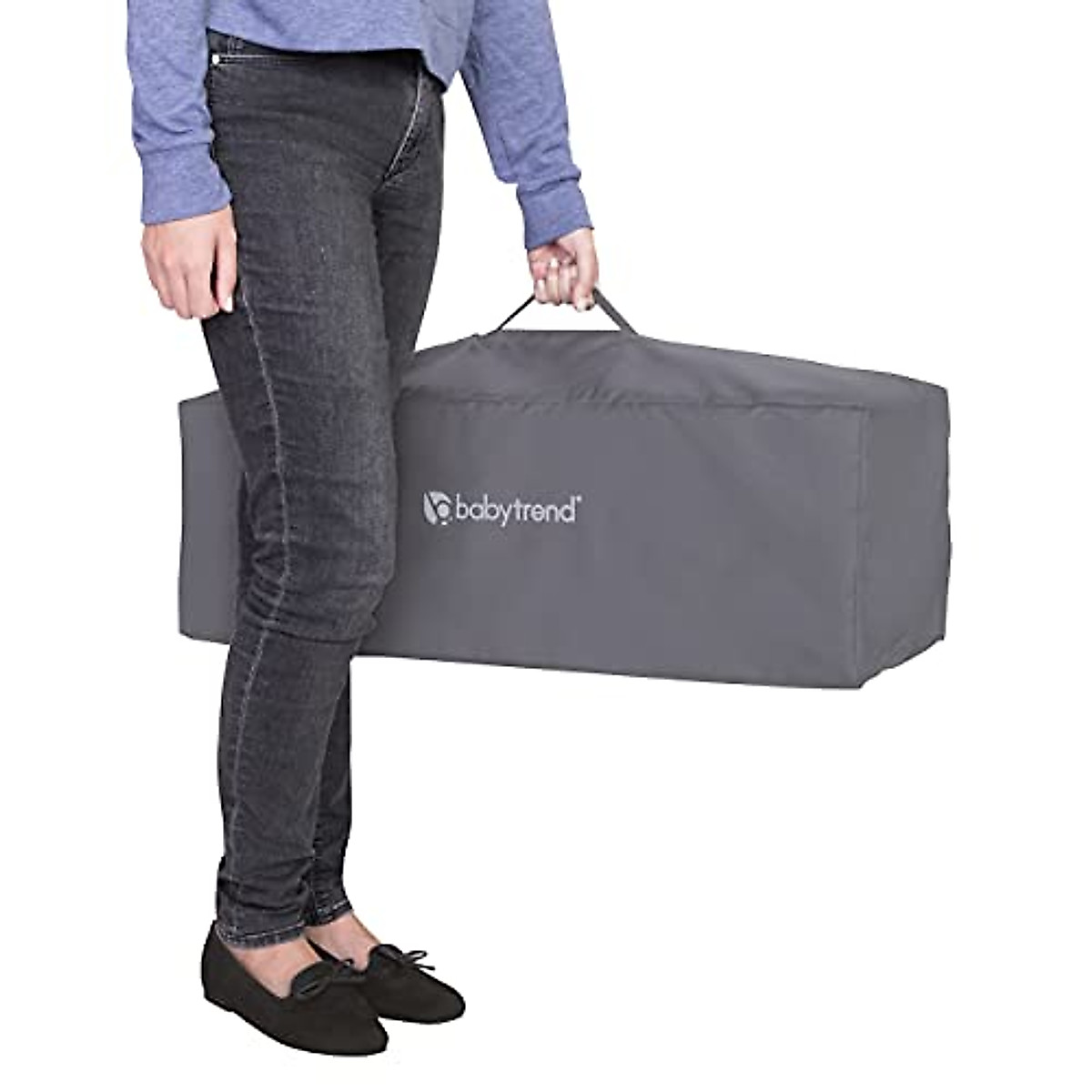 Baby Trend Lil' Snooze Deluxe III for Twins,Cozy Grey