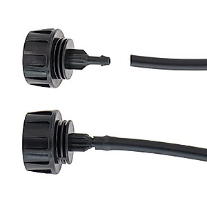 Cwdew 1/4 Inch Drip Irrigation Tubing to 3/4 Inch Garden Faucet Adapter 4PCS Water Drip Hose Adapter Connectors and Fittings with Washers