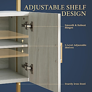 OAKHAM HOME 5 Tier Book Shelf, 73" Tall Bookshelf with Storage, Modern Bookcase with Shelves, Wall Mount Ladder Shelf with Steel Frame, Bookshelves with Rattan Cabinet for Living Room (Pale Oak)