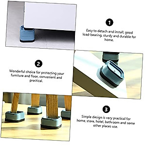 Angoily 4pcs Non-Slip Mat Anti Vibration Mat for Washing Machine Anti Skid Pads for Furniture Chair Foot Pads Washer Machine Foot Pads Bed Riser Furniture Height Riser Heightening Foot Pad