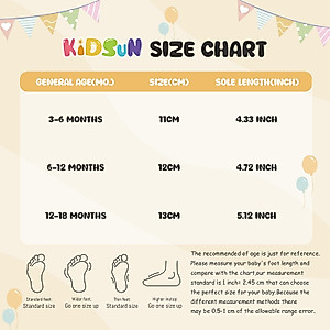 KIDSUN Infant Baby Boy Girl Fleece Bootie Newborn Stay On Slipper Winter Warm Gripper Non-Slip Crib Shoes