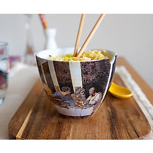 Boom Trendz Bowl Bop Last Ramen Supper Japanese Dinner Set | 16-Ounce Ramen Bowl, Chopsticks