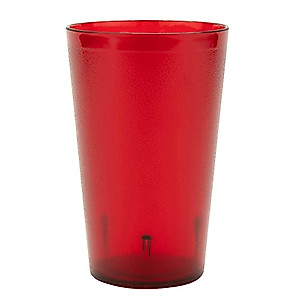 G.E.T. 5032-1-R-EC Heavy-Duty Plastic Restaurant Tumblers, 32 Ounce, Red (Set of 4)