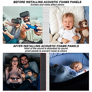 DEKIRU Acoustic Foam Bass Traps Corner Block foam, Studio Foam Sound Proof Foam Panles Noise Dampening Wall Soundproofing Padding, Ideal for Studio, Home or Theater (12"X3"X3", Black)