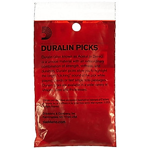 D'Addario DuraGrip Guitar Picks - Guitar Accessories - Grip Stamped - Guitar Picks with Grip for Acoustic Guitar, Electric Guitar, Bass Guitar - 10-pack, 1mm-Medium/Heavy