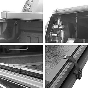 Lyon Cover 5.5' / 67.1" Hard Tri-Fold Truck Pickup Bed for 2015-2024 F150 Tonneau Cover | LED Lamp | 3 Years Warranty |