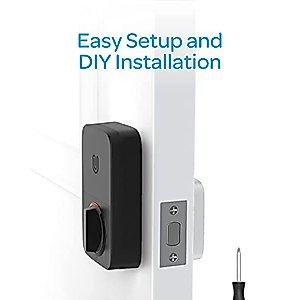 ULTRALOQ U-Bolt WiFi Smart Lock (Satin Nickel) with Door Sensor, 5-in-1 Keyless Entry Door Lock with Built-in WiFi, Bluetooth and Keypad, Smart Lock Front Door, WiFi Deadbolt, ANSI Grade 1 Certified
