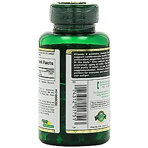 Nature's Bounty Vitamin E 400 IU Softgels Pure DL-Alpha 120 Soft Gels (Pack of 2)