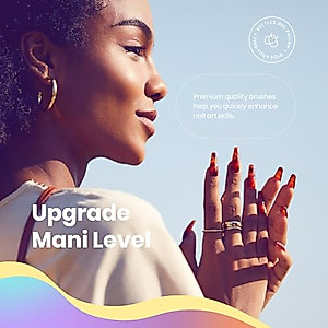 Beetles Nail Art Brushes Set Gel Polish Nail Art Design Pen Painting Tools with Nail Extension Gel Brush Builder Nail Gel Brush Nail Art Liner Brush and Nail Dotting Pen Salon at Home Diy Manicure