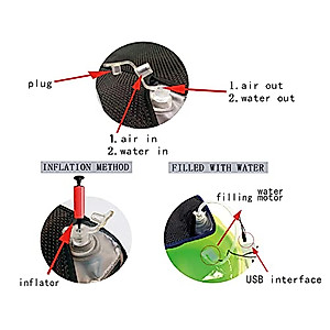 WalBryka High Comfortable Airbag Office Chair Cushion Pain Relief Air Seat Cushions with Non-Slip Cover (Gray)