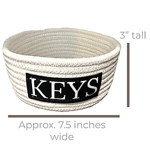 Key Organizer Storage basket for Entryway. Store your Keys, Change, Wallet, Sunglasses and Jewelry in this fun and convenient tray. Hold your items in one stylish storage bin.
