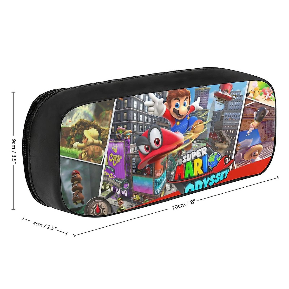 SCGOLD Anime Backpacks Sets, Cartoon Animal Laptop Backpack Daypack 3D Printed Schoolbag 3 piece for Girls Boys Teens Elementary Middle School Bookbag Combo Set with Lunch Box and Pencil Bag, Red