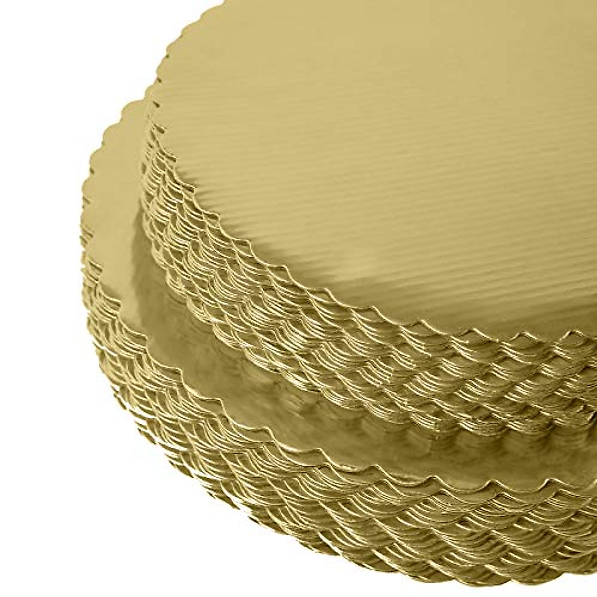 [25pcs] 12" Gold Cakeboard Round,Disposable Cake Circle Base Boards Cake Plate Round Coated Circle Cakeboard Base 12inch,Pack of 25