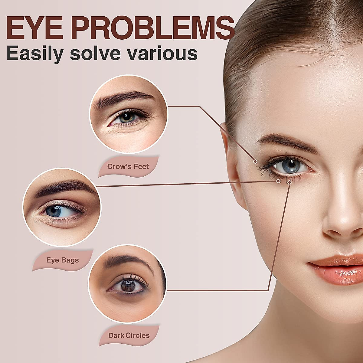 ATIDIE Caffeine Eye Cream: Anti-Wrinkle, Dark Circle & Puffiness Reducer, All Skin Types, 50ml