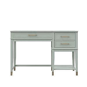 CosmoLiving by Cosmopolitan Westerleigh Lift-Top Computer Desk, Pale Green