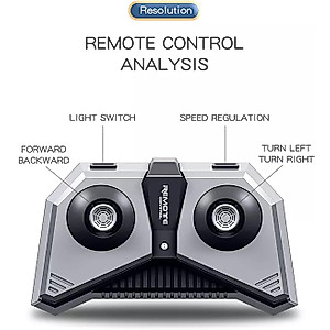 WOAEIUOS 2.4G Remote Control Car RC Football Soccer Shoes Car with LED Lights Kids Interactive Educational Toys (Orange&Blue-Set of Two Cars)