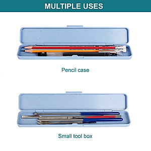 Small Pencil Box - Plastic Pencil Case for School Boys and Girls School Supply,Pencil Cases for Adults,Pencil Case Aesthetic,Multipurpose Brushes Box, Cosmetic Pencil Cases,Travel Toiletry cases
