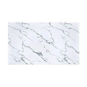 Coaster Furniture Athena Rectangle Marble Top Dining Table Carrara Mable and Chrome 110101