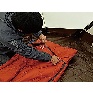 Snow Peak Ofuton Sleeping Bag - Versatile Camping Sleeping Bag for Cold Weather & Warm Sleeping - Comfortable & Durable Camping Equipment - Wide
