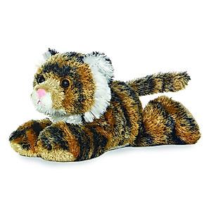 Aurora Bundle of 2 Plush Animals - 8" Tanya Tiger and Shazam White Tiger