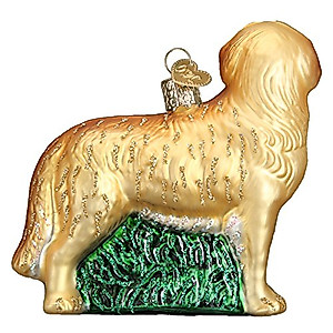 Old World Christmas Ornaments: Dog Collection Glass Blown Ornaments for Christmas Tree, Golden Retriever