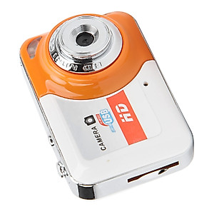 Pomya Mini DV Camera, Small Video Camera Recorder Motion Detection Support 32G Memory, USB Mini Camera Keychain Video Recorder for Webcam, Kids Students ()