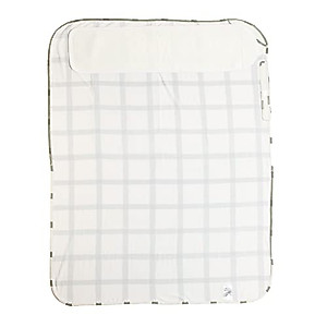Freshly Picked Swaddle Blanket, One-Size-fits-All, Sage Windowpane