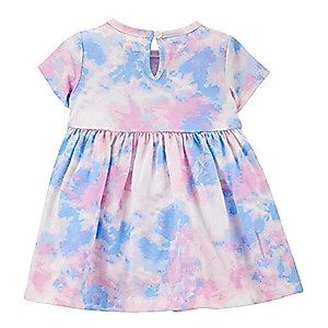 Carter's Baby Girls' Casual Dress with Matching Diaper Cover (18 Months, Tie-Dye)