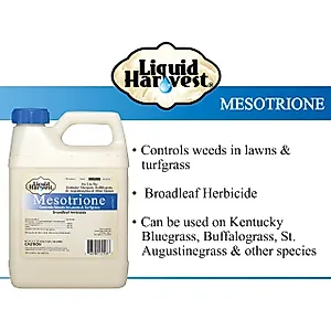 Liquid Harvest Lazer Blue Spray Pattern Indicator 32 oz, Surfactant 32 oz, and Mesotrione 32 oz Bundle for Effective Weed Control