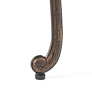 Christopher Knight Home Mckinley Outdoor Cast End Tables, 2-Pcs Set, Shiny Copper