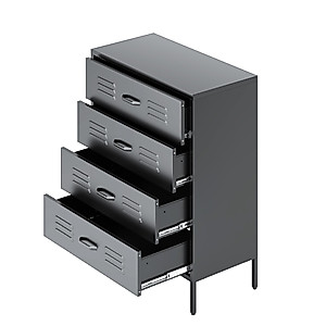 Metal Storage Cabinet with 4 Drawers for Office,Home,Garage