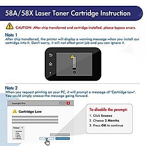 INFITONER 58X CF258X Toner Cartridge: 2 Pack (with Chip, High Yield) Replacement for HP CF258X 58X 58A CF258A MFP M428fdw M428fdn M428dw M404 M428 Pro M404n M404dn M404dw Printer (Black)
