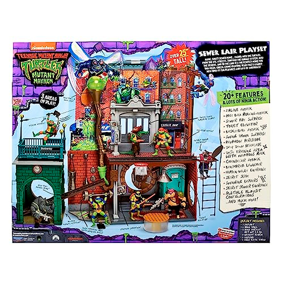 Teenage Mutant Ninja Turtles: Mutant Mayhem Sewer Lair Playset by Playmates Toys