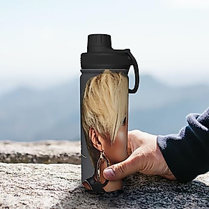 HIKTIEK Mary J Musics Blige Stainless Steel Insulated Tumbler Sports Water Bottle Hot and Cold Travel Cup 18oz