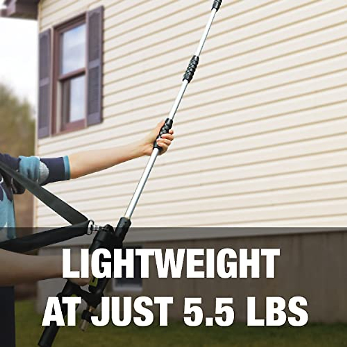 Sun Joe SPX-SRL9 Universal Sky Lance Extension Spray Wand for Most Gas and Electric Pressure Washers Rated up to 4000-PSI Max, w/ 4-Piece Accessory Kit, 9-Foot